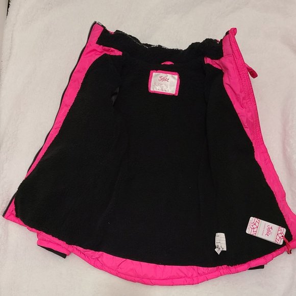 Justice | Jackets & Coats | Justice Girls Pinkblack Classic Puffer Coat ...